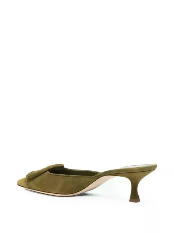 Manolo Blahnik Maysale Buckle-detail Mules