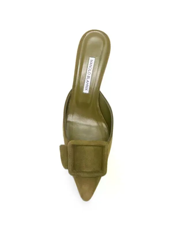 Manolo Blahnik Maysale Buckle-detail Mules