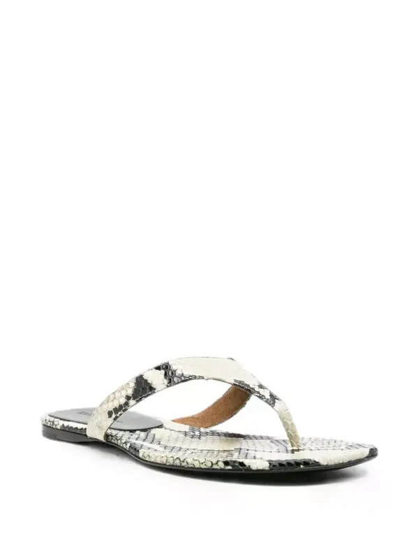 Khaite Archer Snakeskin-print Sandals