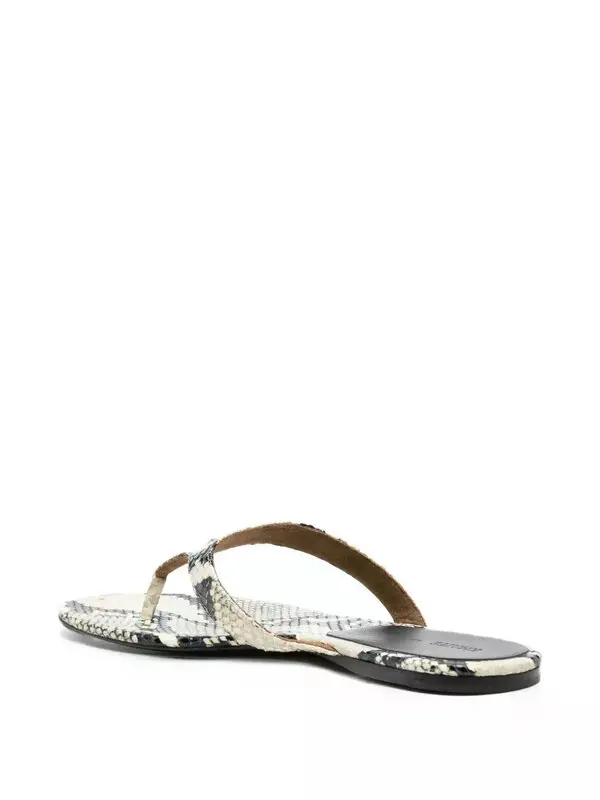Khaite Archer Snakeskin-print Sandals