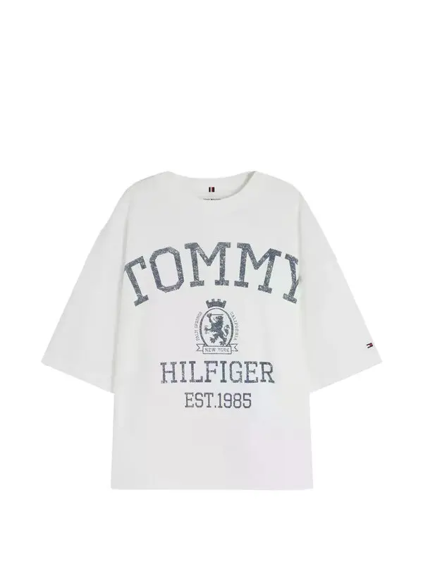Tommy Hilfiger Crest Logo Print T-shirt - White