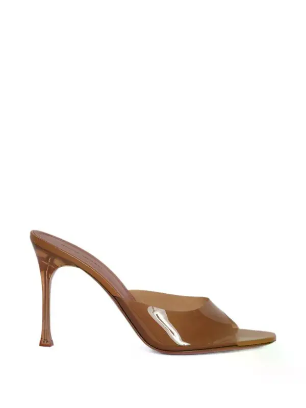 Amina Muaddi Alexa Sandals - White