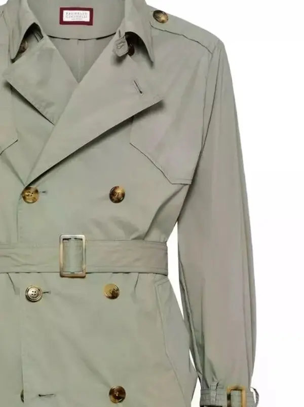 Brunello Cucinelli Belted Double-breasted Trench Coat
