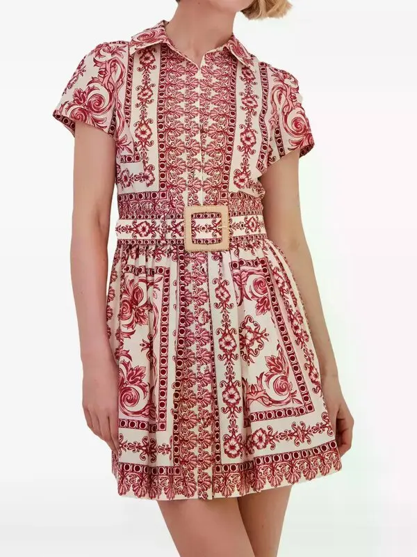 Cara Cara Noela Scarf Print Mini Dress