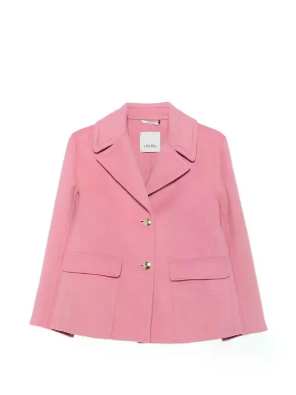 Max Mara Notched Lapel Jacket - Pink