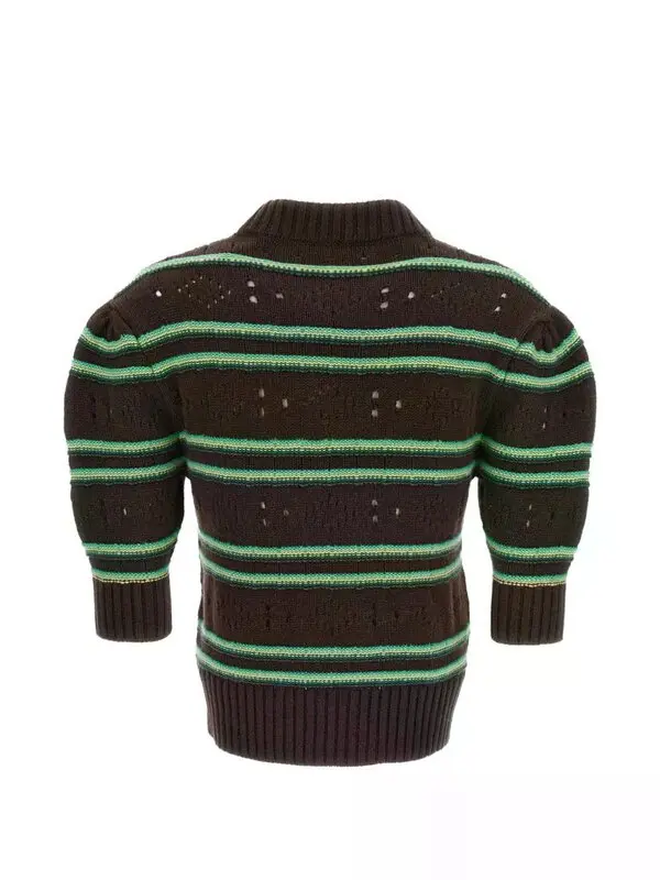 Marni Cashmere Jumper With Openwork Knit - Brown