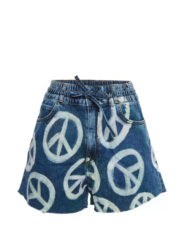 Sandro Peace Sign Print Shorts