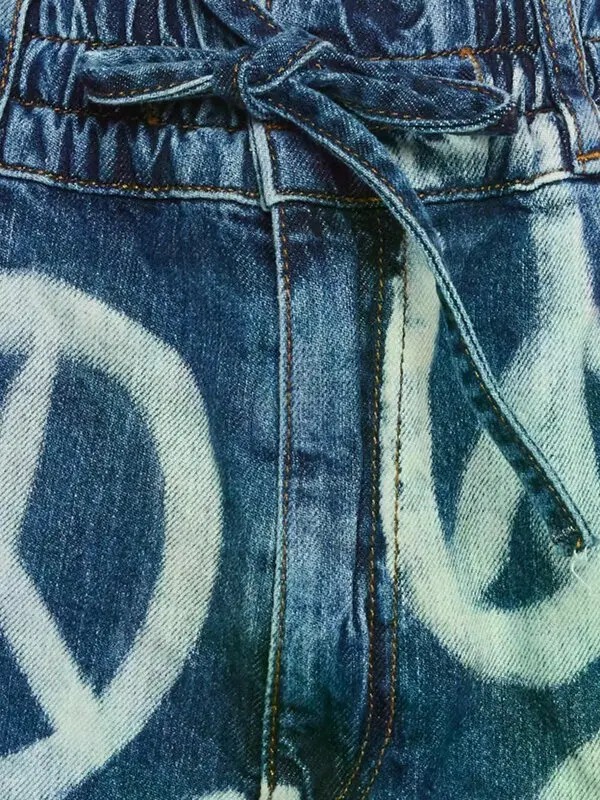 Sandro Peace Sign Print Shorts