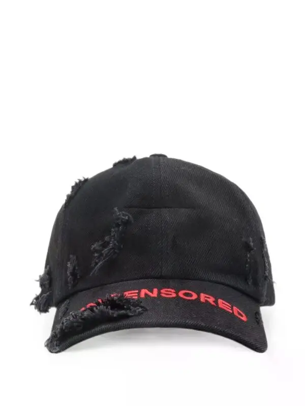 Matieres Fecales Distressed Embroidered Cap