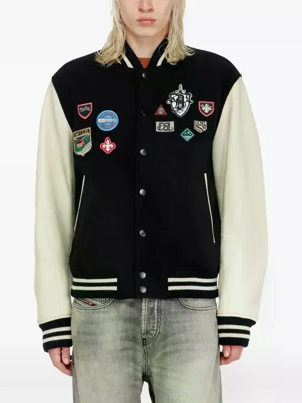 DIESEL® L-arry Patch Leather Jacket