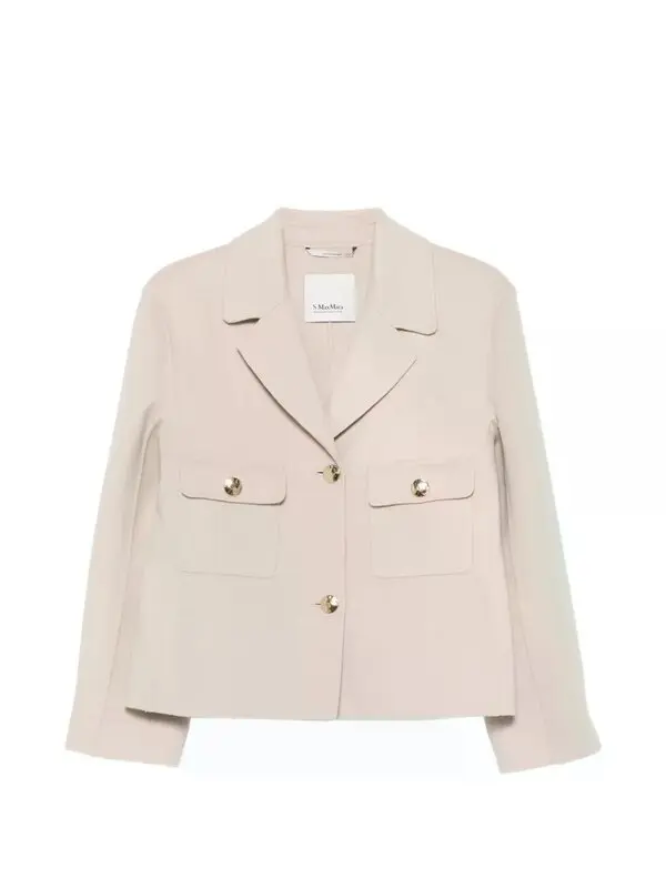 Max Mara Beige Chest-pocket Jacket - Neutrals