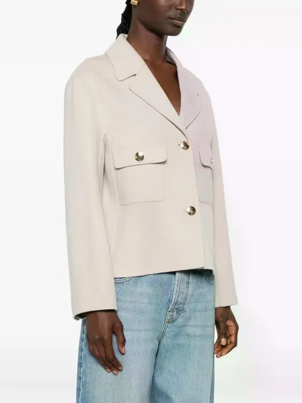 Max Mara Beige Chest-pocket Jacket