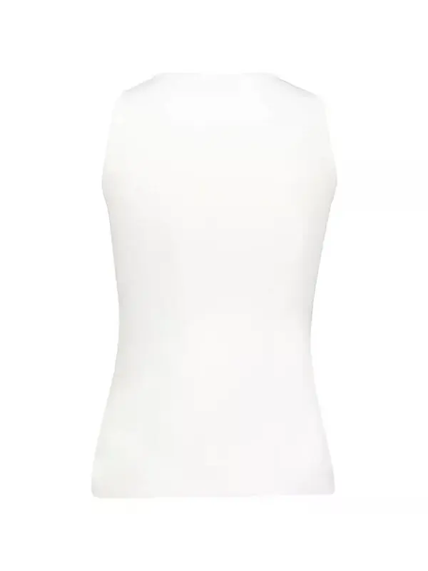 Balenciaga Logo Embroidered Tank Top