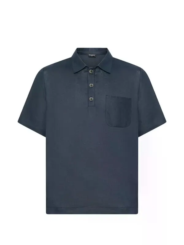 FRANZESE COLLECTION Chest-pocket Polo Shirt - Blue