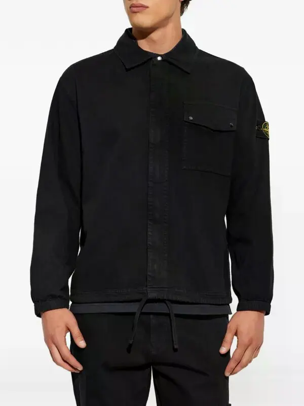 Stone Island Organic Panama Cotton Old Effect Overshirt