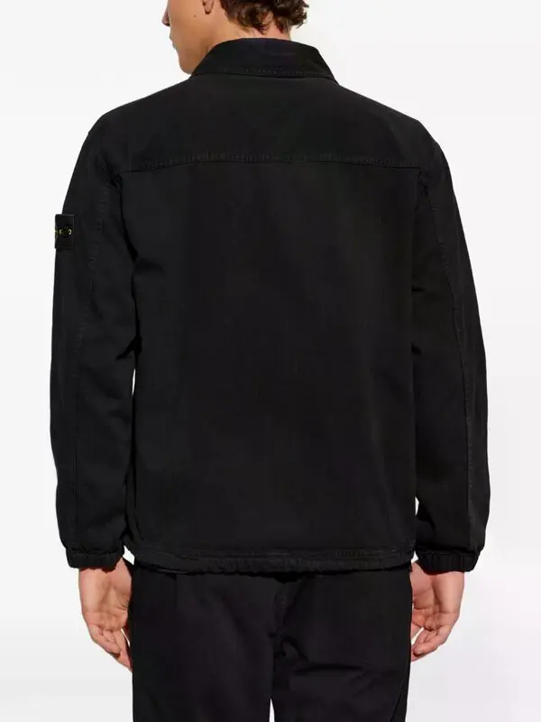 Stone Island Organic Panama Cotton Old Effect Overshirt