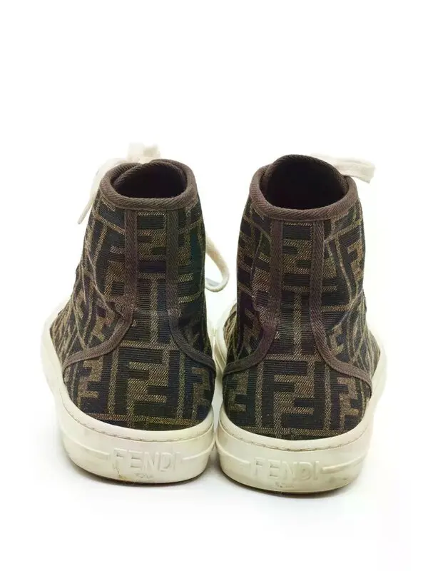 Fendi Zucca Canvas High-top Sneakers