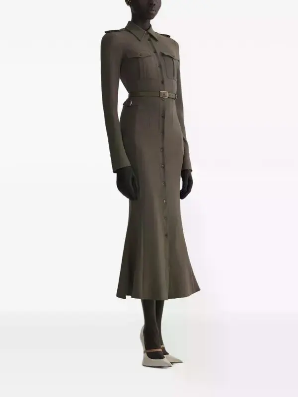 MUGLER Military Shirt Dress
