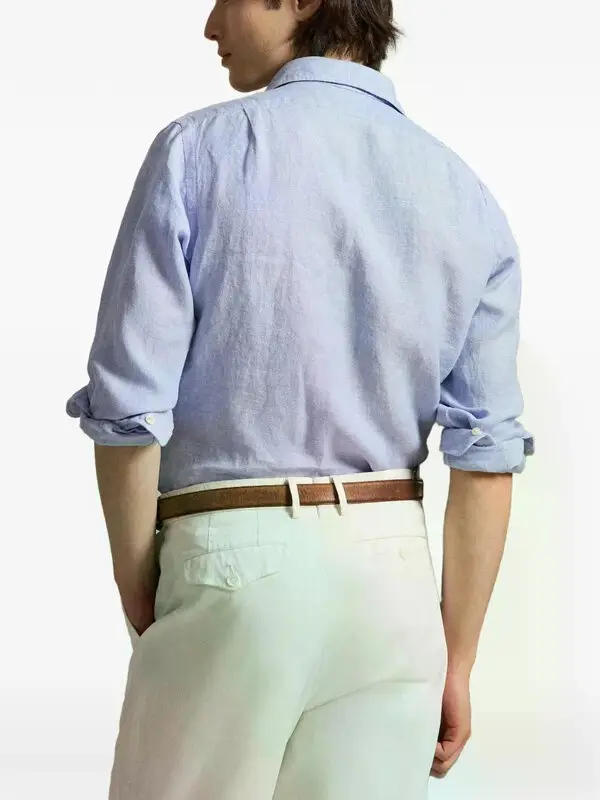 Polo Ralph Lauren Embroidered Pocket Linen Shirt