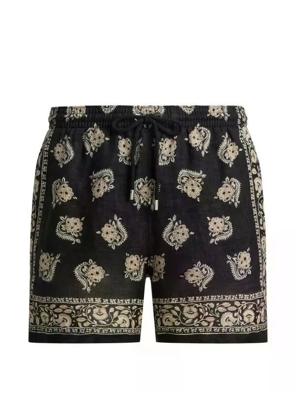 Ralph Lauren Purple Label Floral Print Swim Trunks