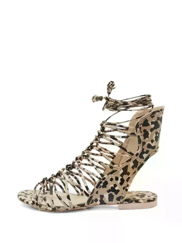SOPHIA WEBSTER Camo-print Gladiator Sandals