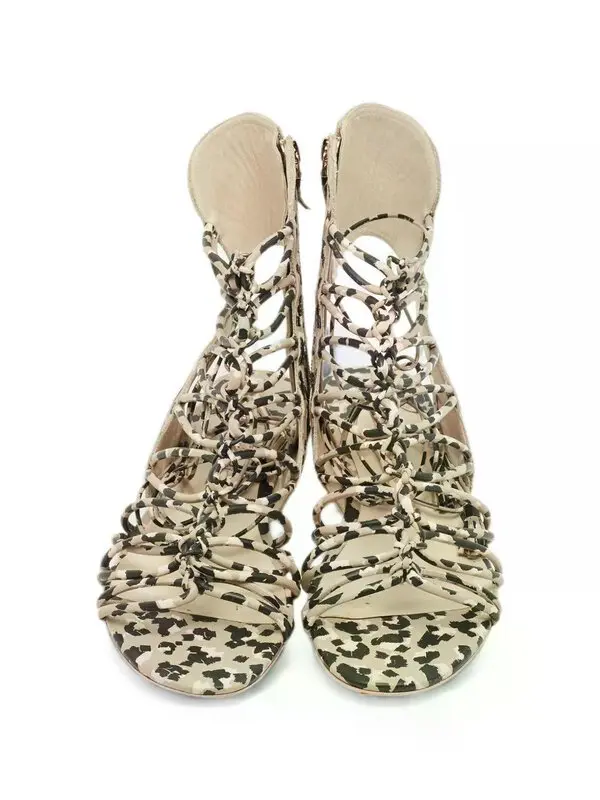 SOPHIA WEBSTER Camo-print Gladiator Sandals