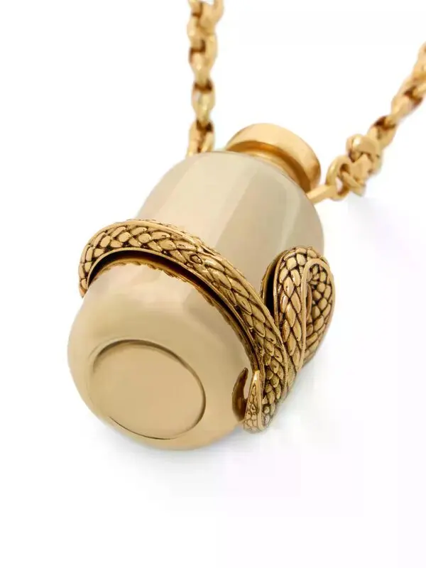Roberto Cavalli Snake Motif Pendant Necklace