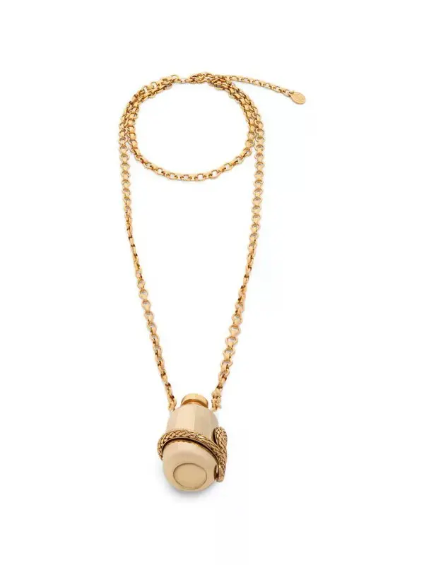 Roberto Cavalli Snake Motif Pendant Necklace