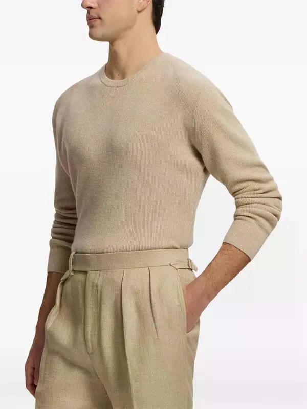 Ralph Lauren Purple Label Ribbed Cashmere Sweater