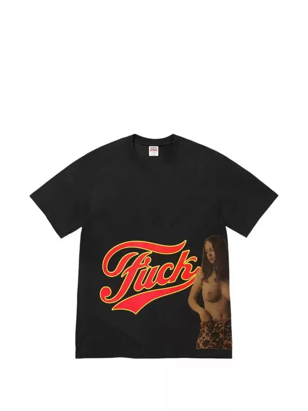 Supreme X Hysteric Glamour Graphic-print T-shirt - Black