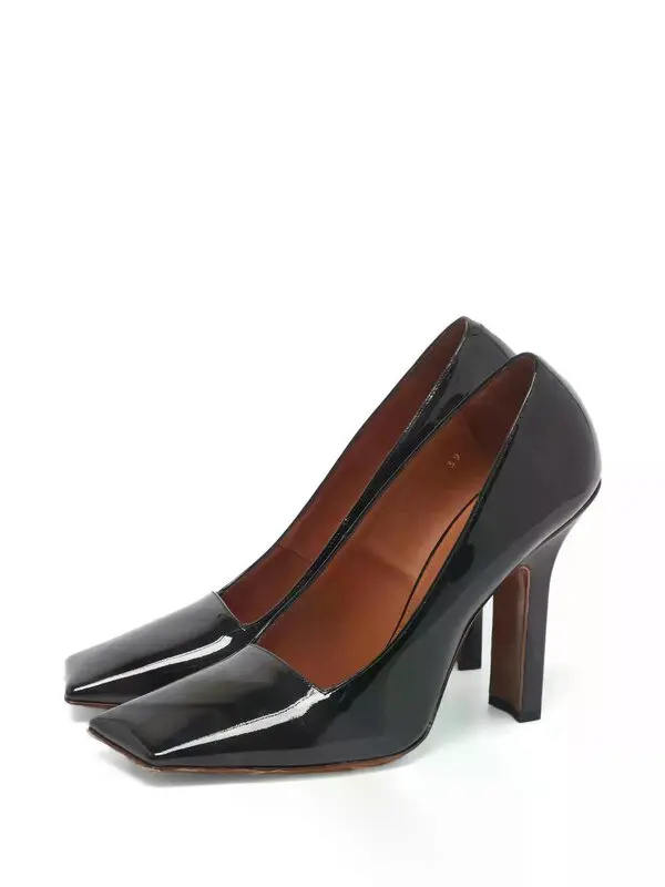 Vetements Boomerang Leather Heeled Pumps