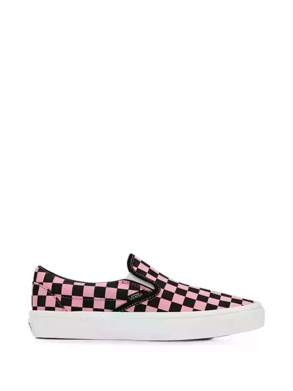 VANS Checkerboard Slip-on Sneakers - Pink