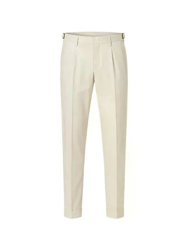 BERWICH Pleated Detail Turn-up Trousers