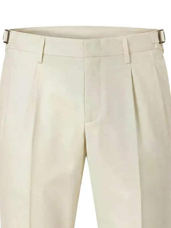 BERWICH Pleated Detail Turn-up Trousers