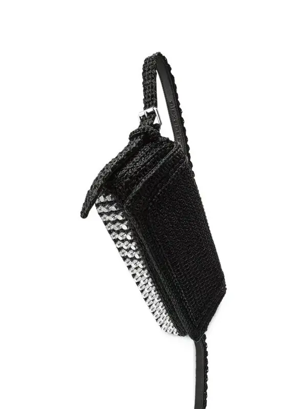 Alexander Wang Ricco Crystal-embellished Crochet Shoulder Bag