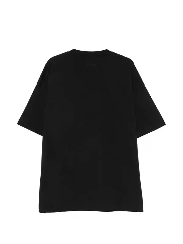 Fear Of God Logo-embroidered T-shirt - Black
