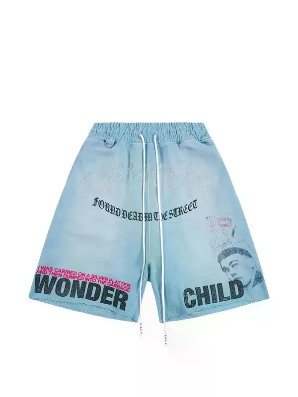 PALY Bobby Driscoll Graphic Print Shorts - Blue