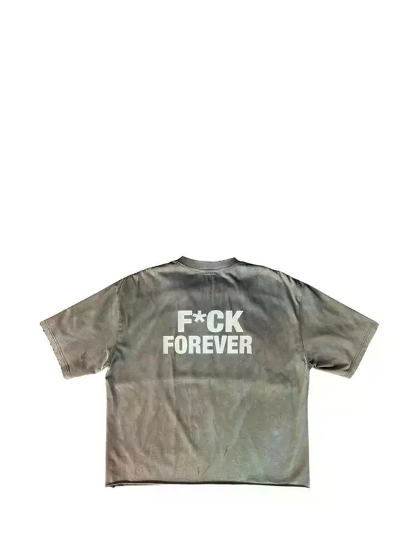 BOTTEGA DESIRES Distressed Graphic-print T-shirt