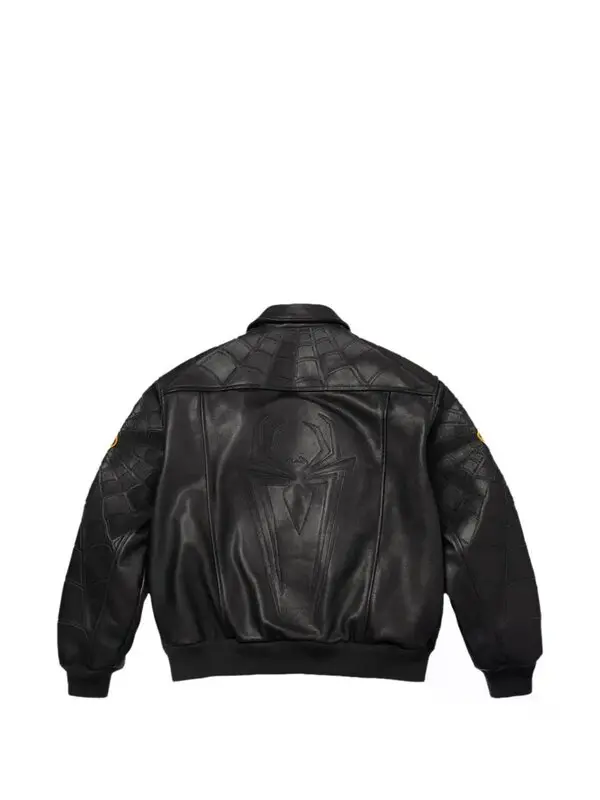 Supreme X Vanson Leathers X Marvel Spider-man Zip-up Leather Jacket