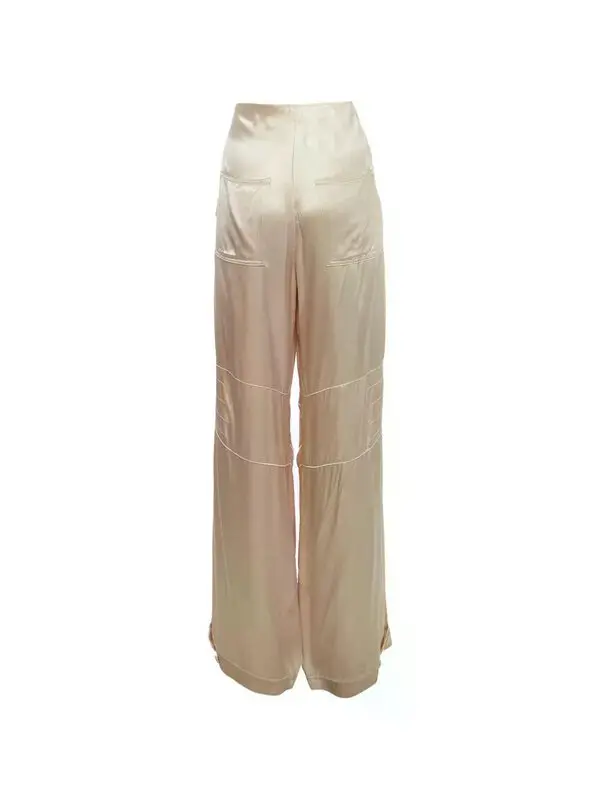 Fendi Satin Buckle Detail Cargo Pants - Pink