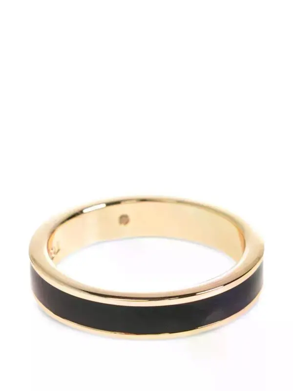 Tory Burch Enamel Logo Rings Set Of Three