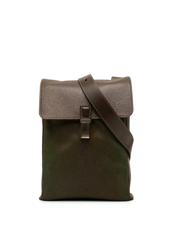 LOUIS VUITTON Taiga Saratov Pm Crossbody Bag - Brown