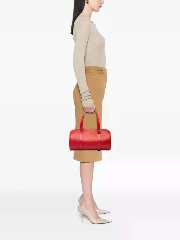 LOUIS VUITTON Epi Soufflot Handbag - Red