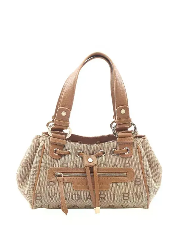 BVLGARI Logomania Canvas Handbag