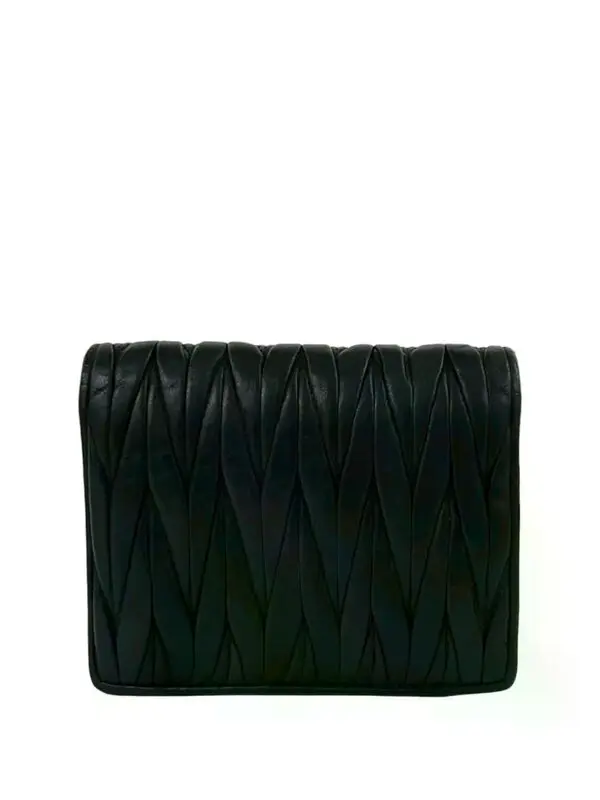 Miu Miu 2010-2026 Matelasse Nappa Bijoux Bifold Wallet Small Wallets