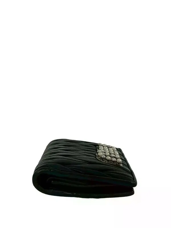 Miu Miu 2010-2026 Matelasse Nappa Bijoux Bifold Wallet Small Wallets