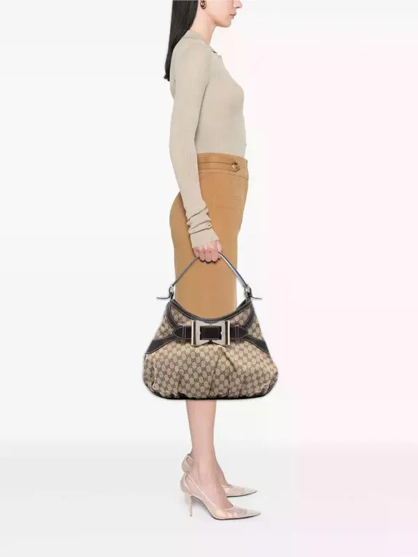Gucci Large Gg Canvas Hobo Bag