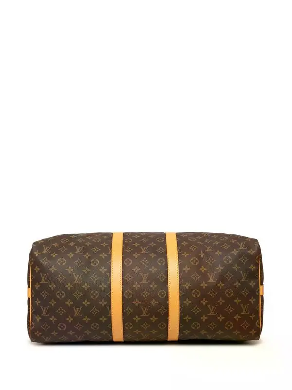 LOUIS VUITTON Monogram Keepall Bandouliere 55 Travel Bag