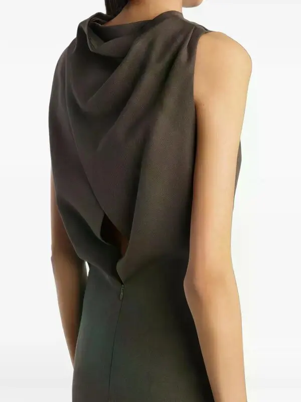 Khaite Astor Dress In Clove - Brown