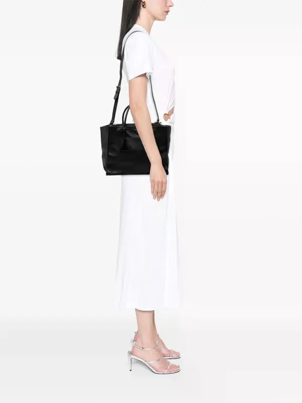 Prada Glace Calf Twin Pocket Double Handle Satchel